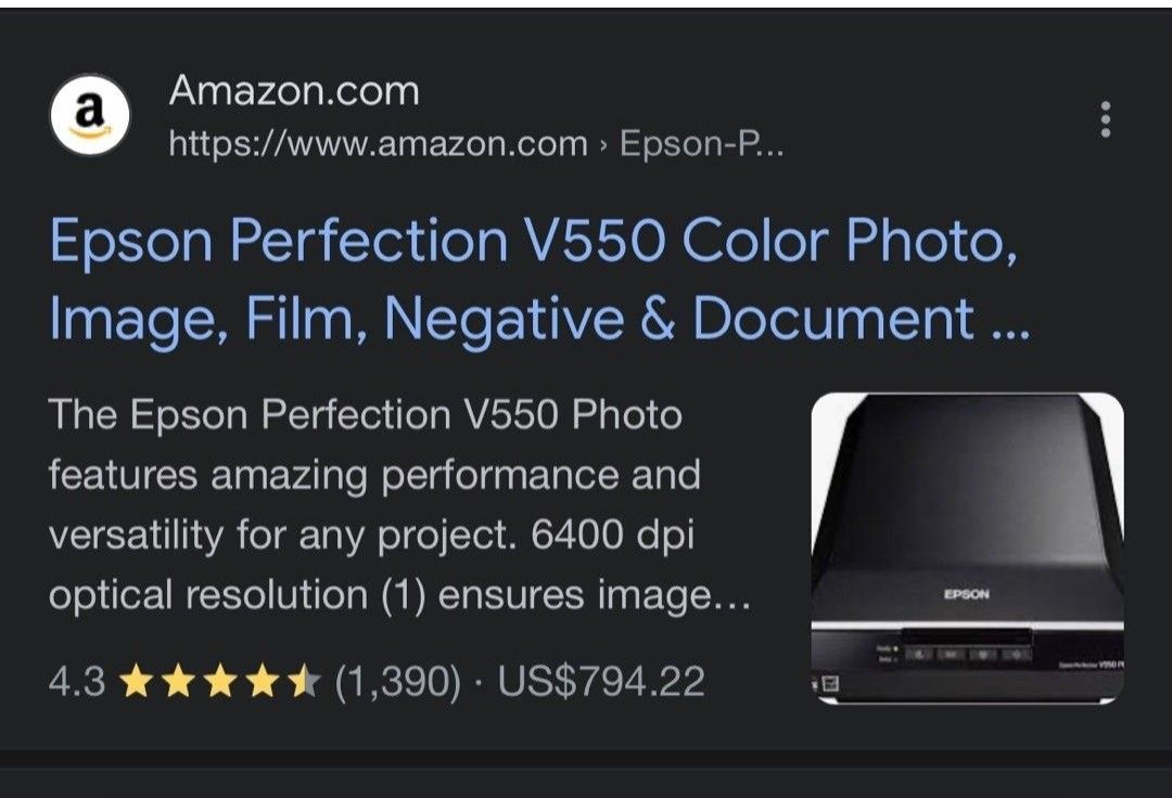 Epson Perfection V550 scanner, Computers & Tech, Printers, Scanners ...
