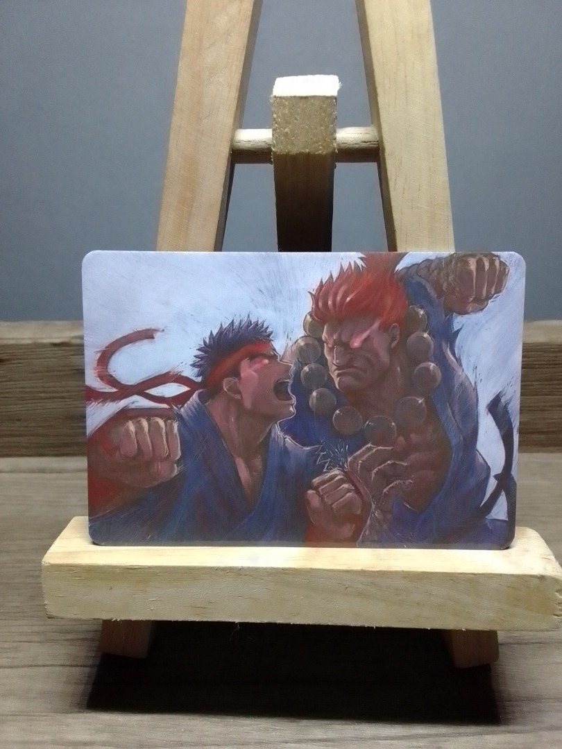 EVIL RYU X AKUMA STREET FIGHTER ART CARD - CUSTOM, Hobbies & Toys, Toys ...