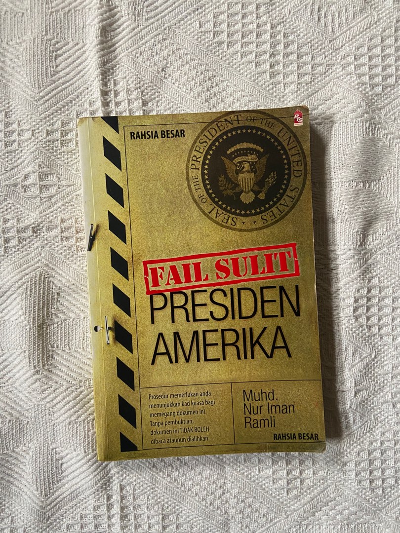 Fail Sulit Presiden Amerika by Muhd Nur Iman Ramli, Hobbies & Toys ...