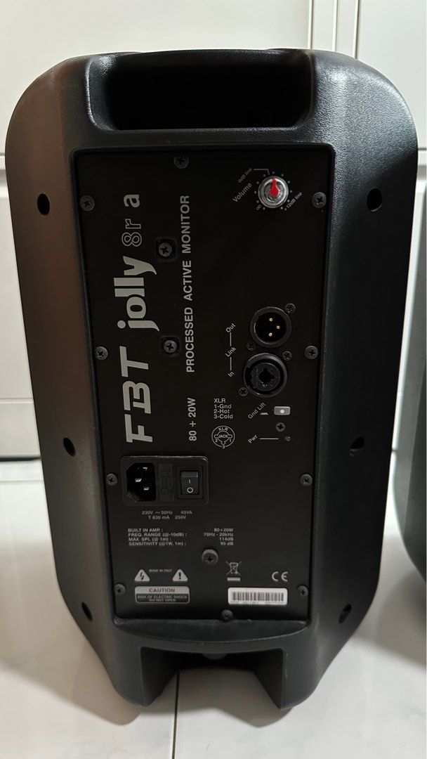 FBT JOLLY 8RA 8WRMS POWERED SPEAKER, Audio, Soundbars, Speakers ...