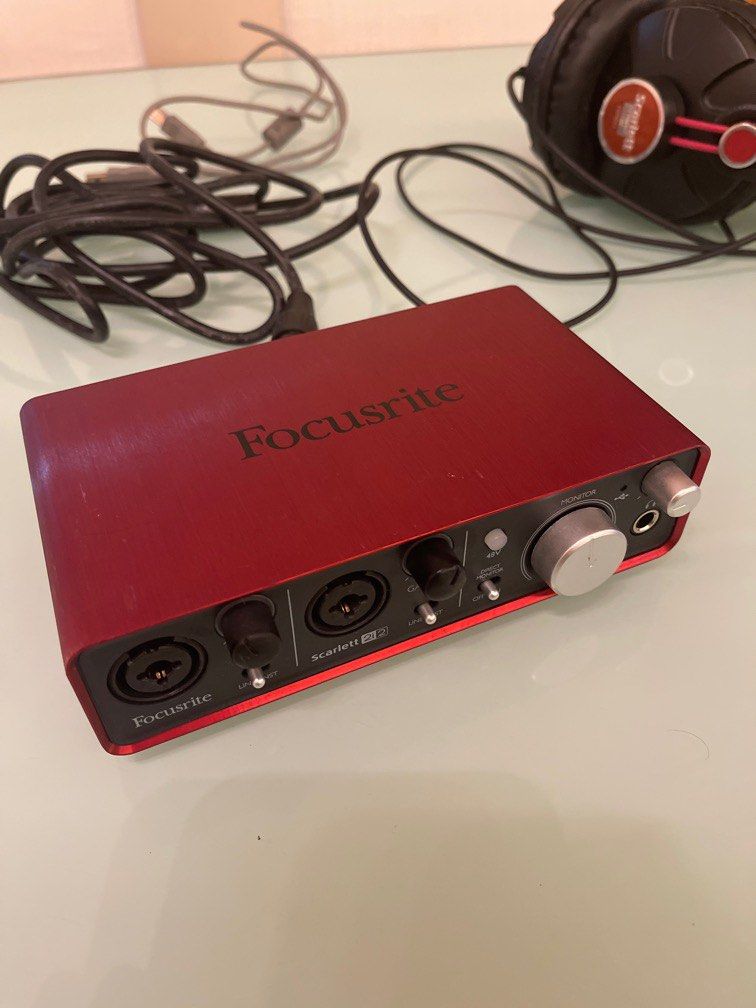 Focusrite Scarlett 2i 2, 音響器材, 其他音響配件及設備 - Carousell