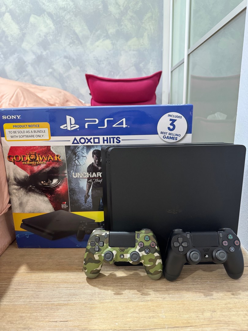 [Full Set in Box] PS4 Slim 500GB with Game Bundle, Video Gaming, Video Game Consoles ...