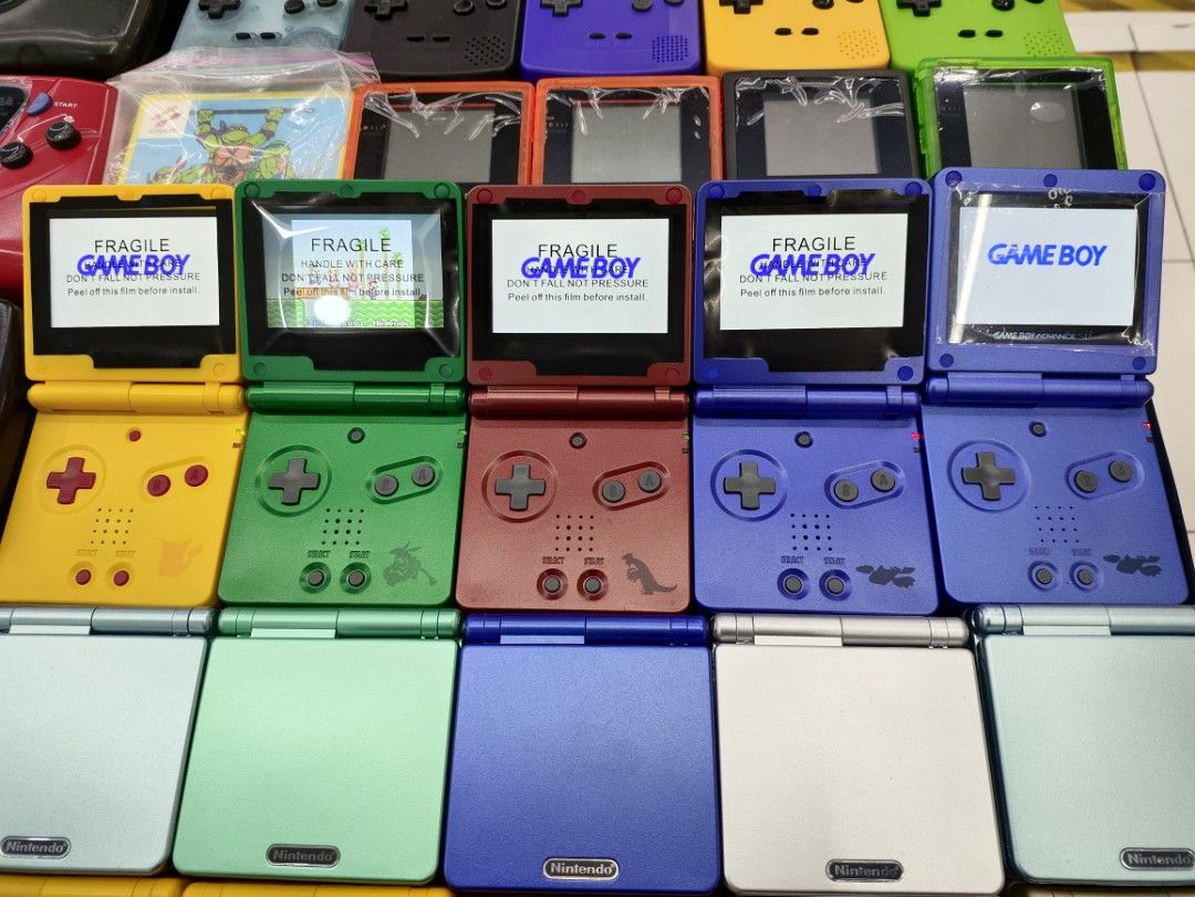 GBA SP IPS Gameboy Advance SP IPS with Battery Mod & Games (Please Read ...