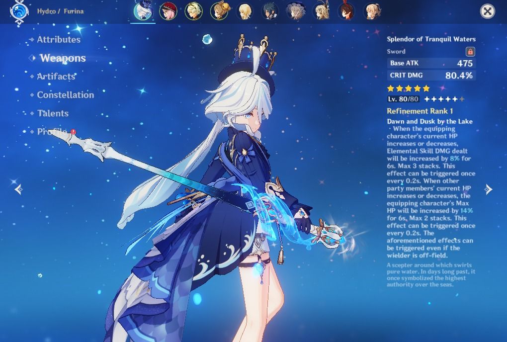 Genshin Impact - C1 Furina with sig - Asia, Video Gaming, Video Game ...