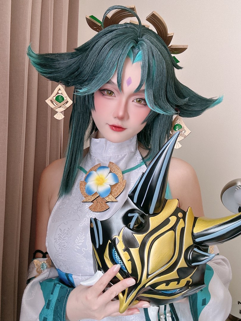 Genshin impact Xiao x Yae Miko Cosplay Costume, Hobbies & Toys ...