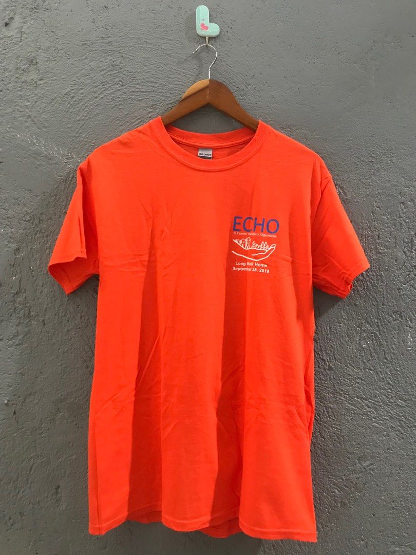 GILDAN - Bright Orange Shirt, Men's Fashion, Tops & Sets, Tshirts ...