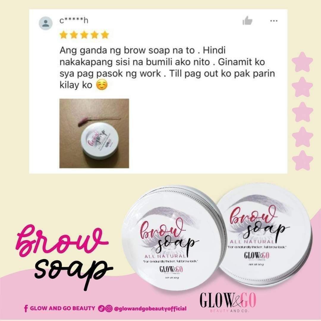 Glow and Go Beauty Brow Soap All- Natural and Orgabic, Beauty ...