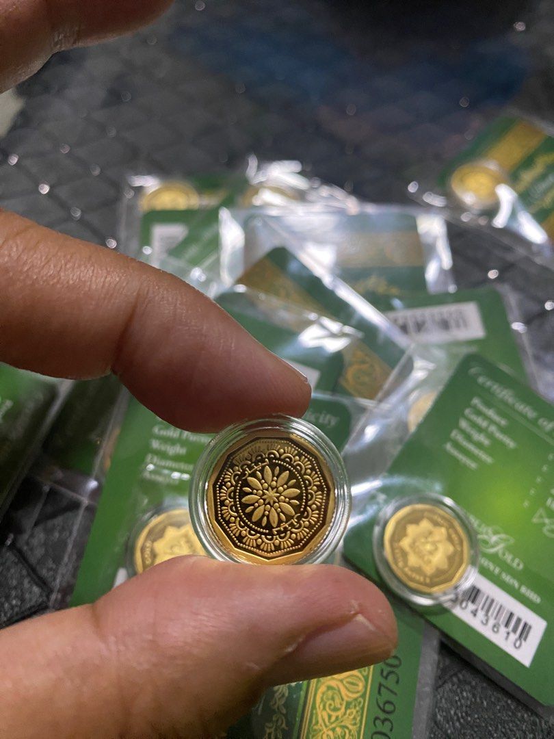 Gold coin 0.5 Dinar, Women's Fashion, Jewelry & Organisers, Precious ...