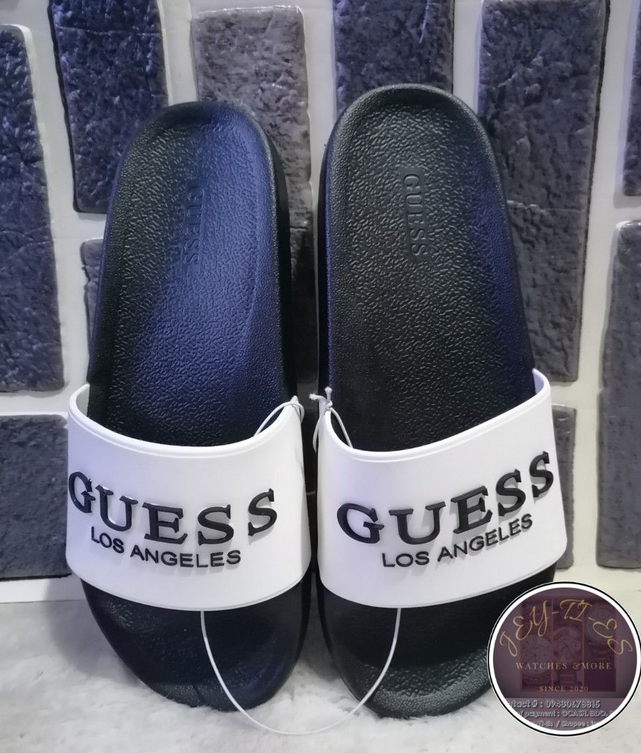 Guess Slides for mens, Women's Fashion, Footwear, Slippers and slides ...