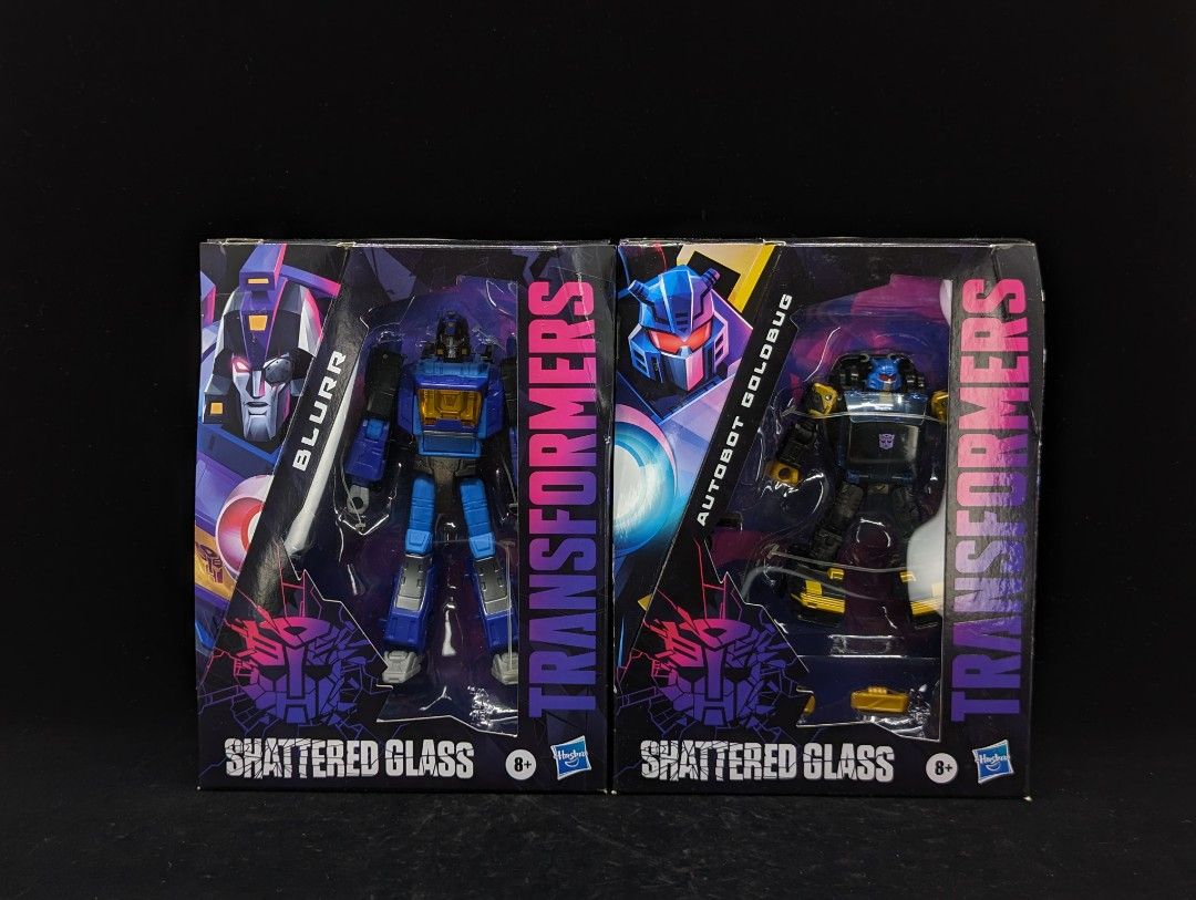 Hasbro Transformers Shattered Glass Goldbug Bnib And Shattered Glass Blurr Used Hobbies And Toys