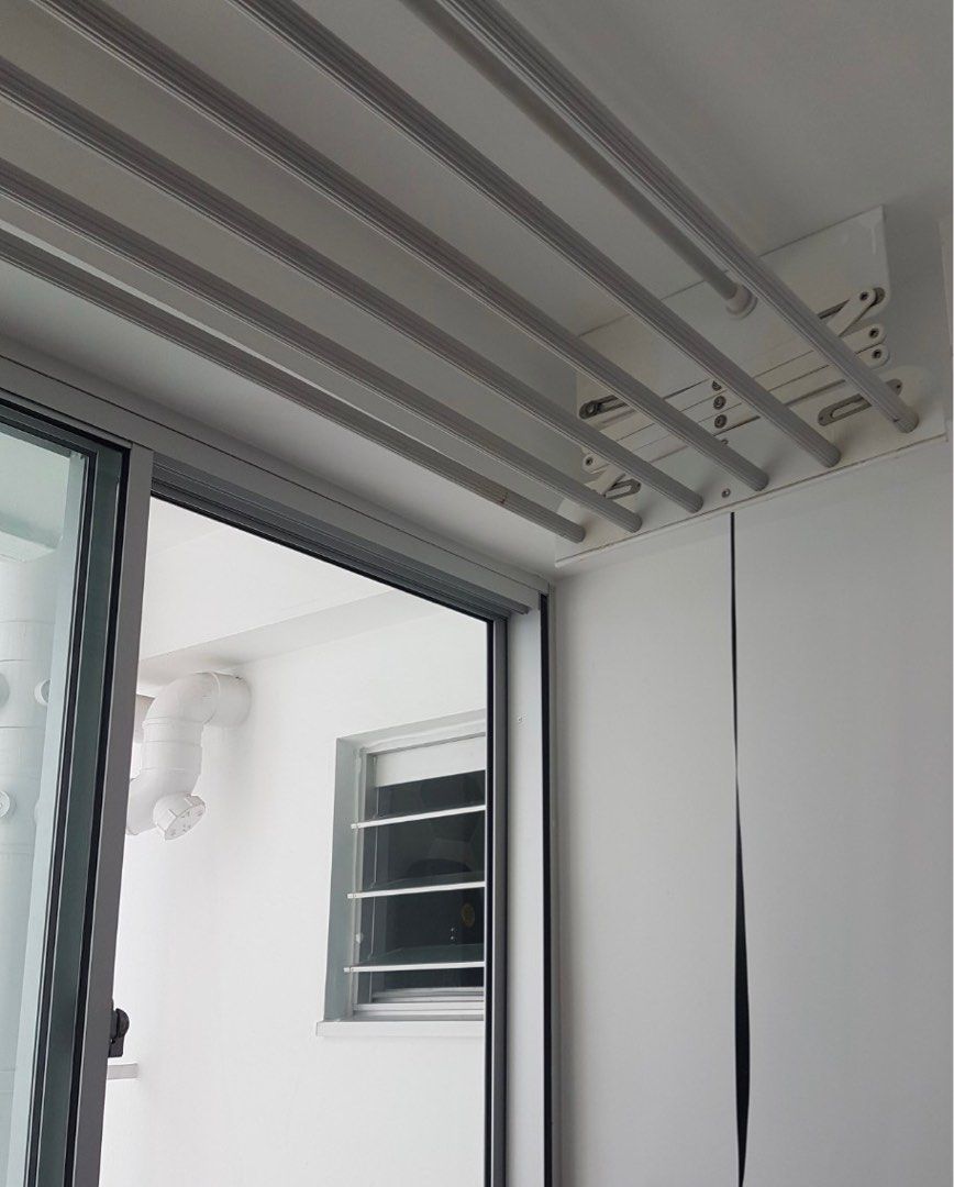 HDB BTO Laundry drying rack, Furniture & Home Living, Bathroom ...