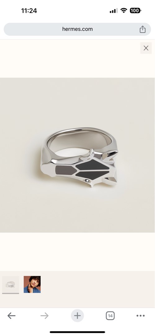 Hermes Destrier ring, 名牌, 飾物及配件 - Carousell