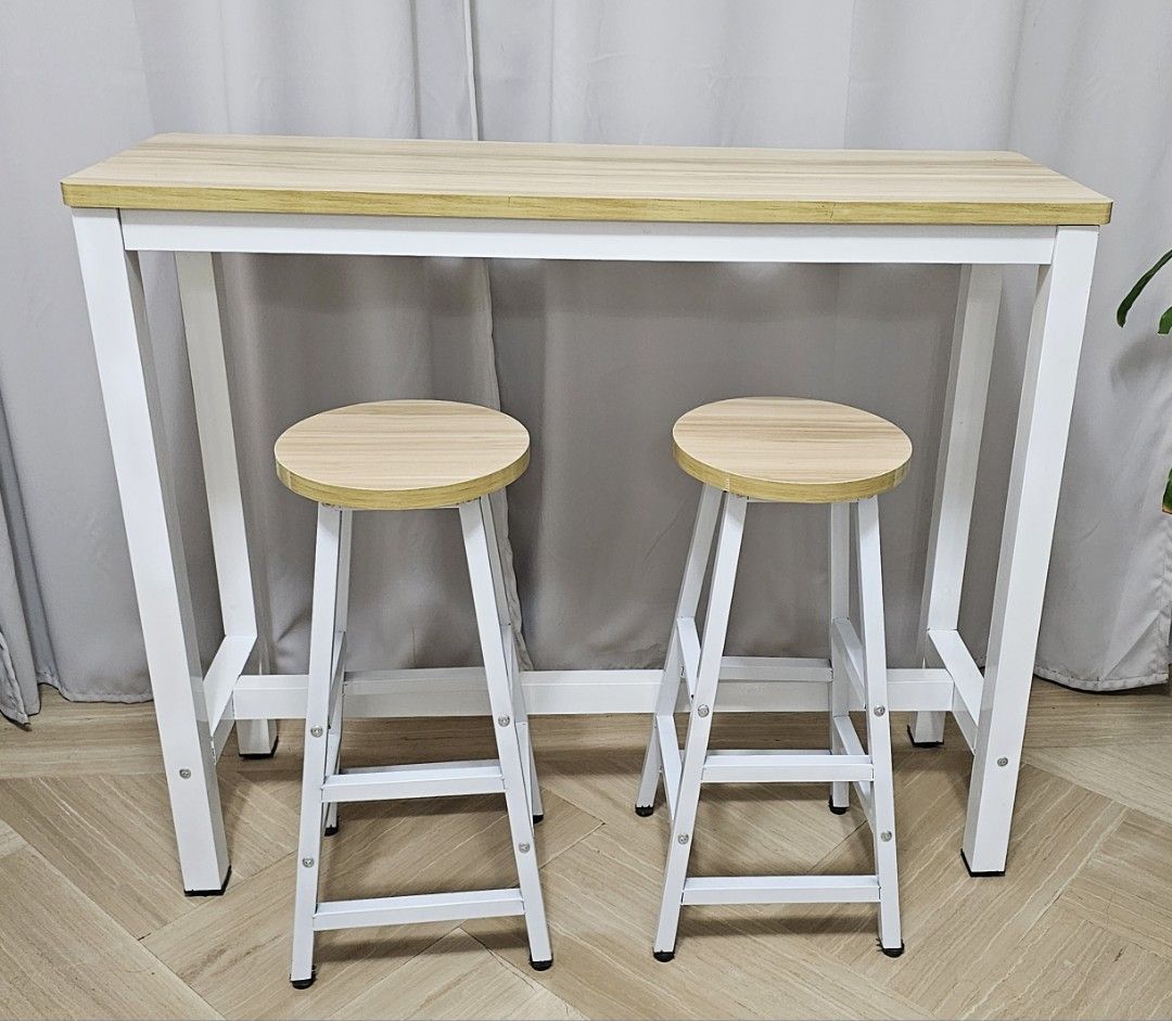 High table and chairs, Furniture & Home Living, Furniture, Tables ...