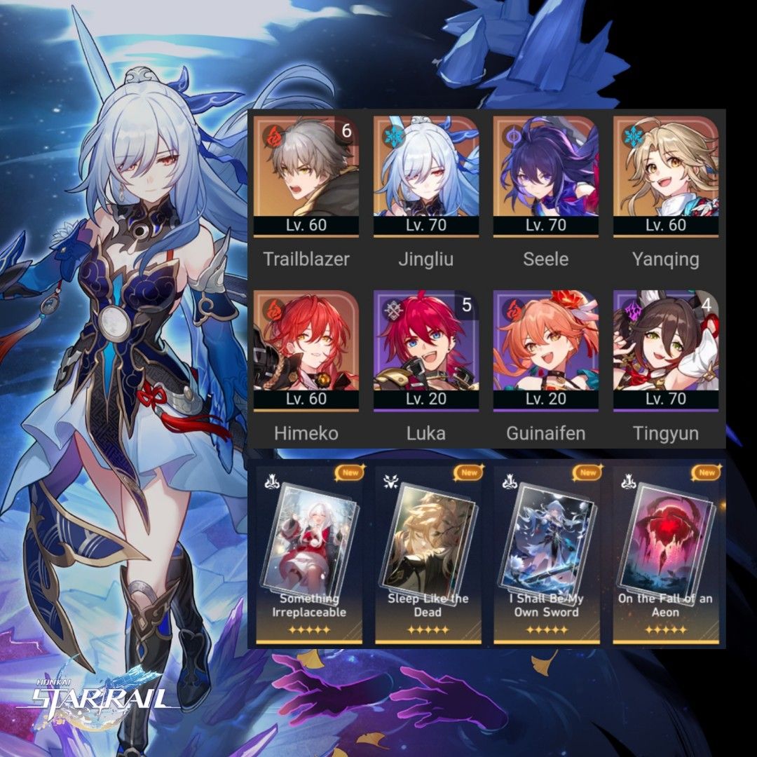 hsr honkai star rail account 4 sale !! male mc, Video Gaming, Video Games, Others on Carousell