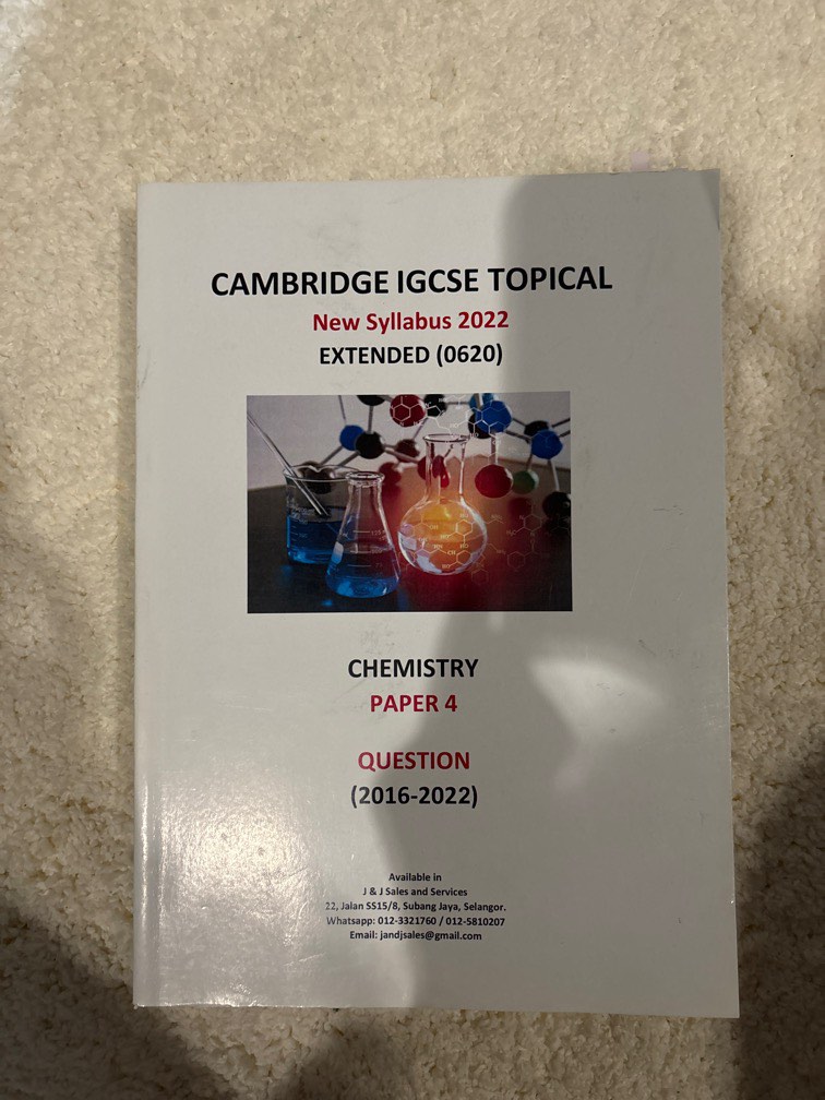 IGCSE Chemistry (0620) Paper 4 TOPICAL Past Year Papers (2016-2022 ...