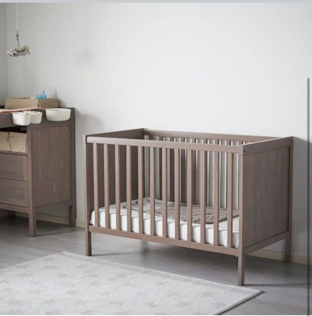 IKEA crib( bed), Babies & Kids, Baby Nursery & Kids Furniture, Cots & Cribs on Carousell