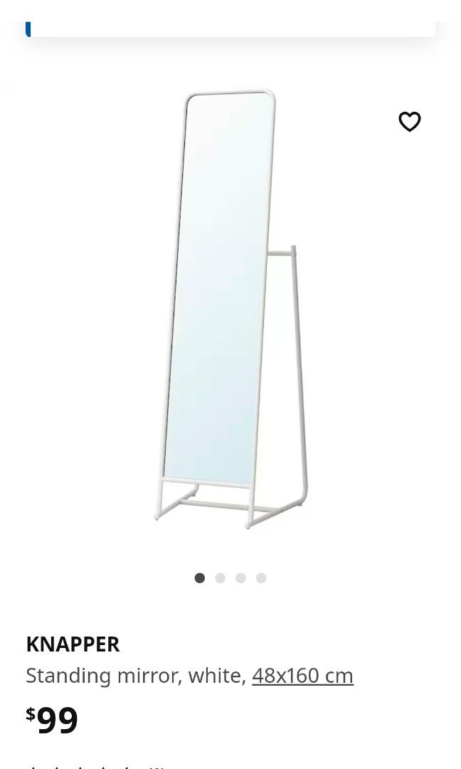 Ikea Standing Mirror Knapper, Furniture & Home Living, Home Decor ...