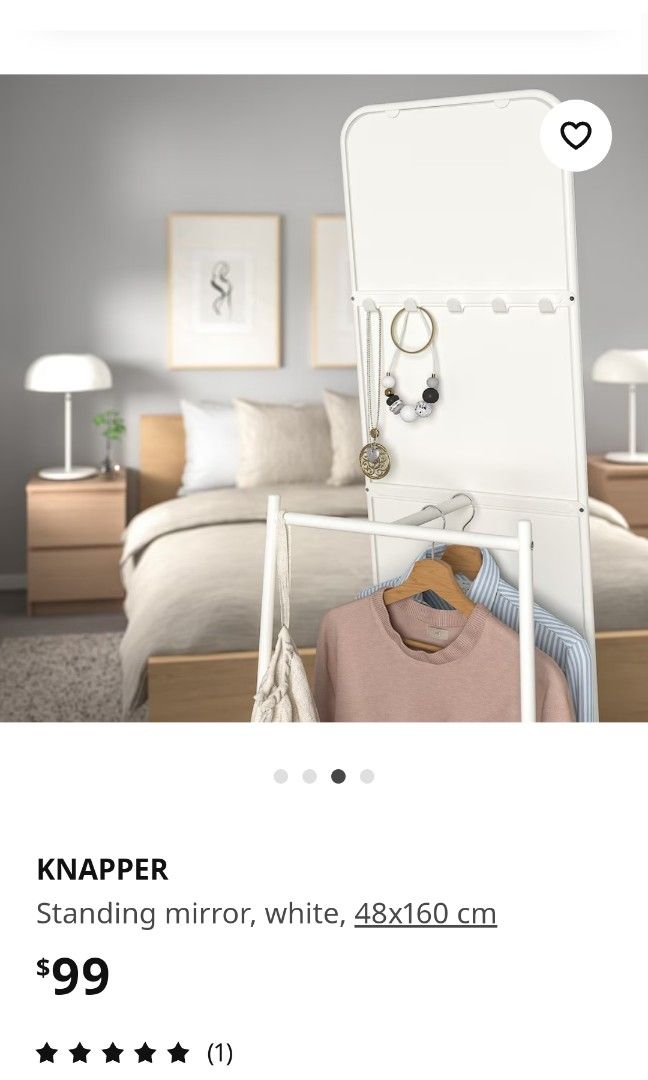 Ikea Standing Mirror Knapper, Furniture & Home Living, Home Decor ...