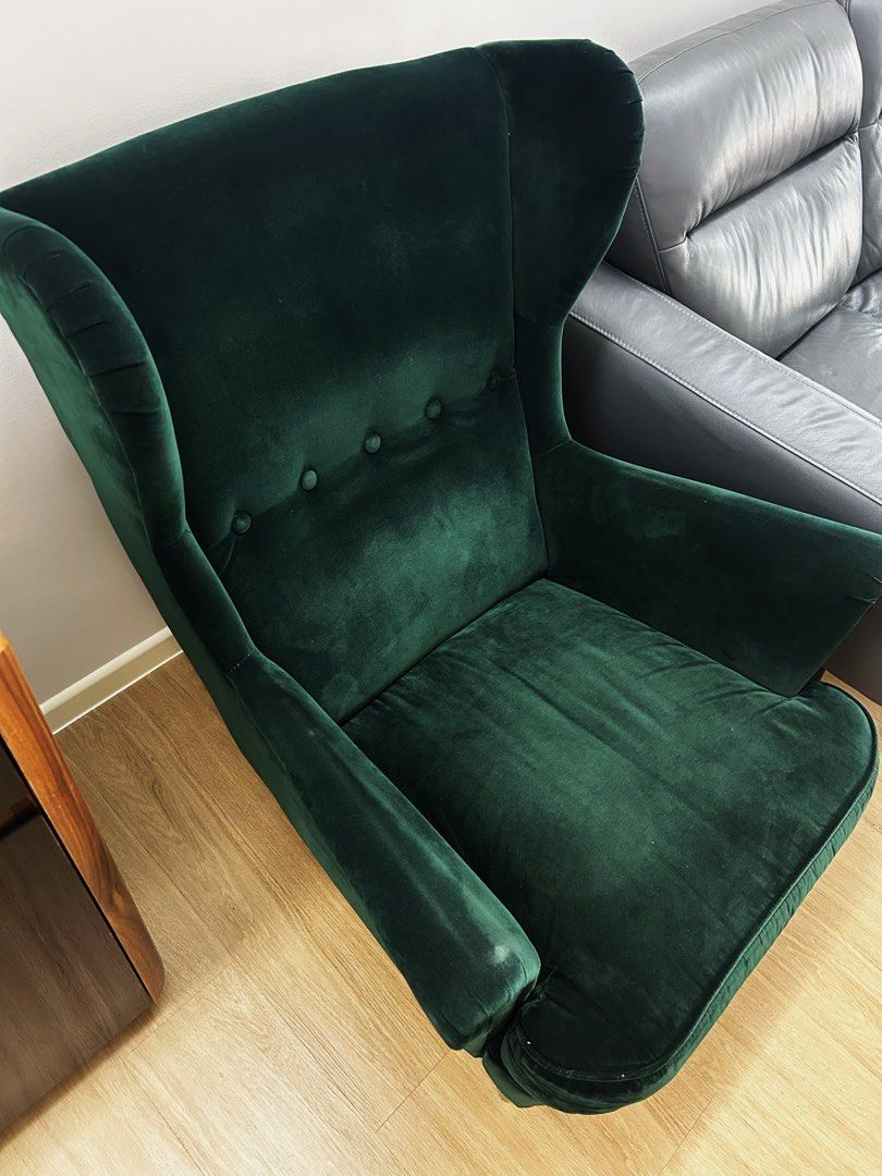 IKEA Strandmon Armchair, Furniture & Home Living, Furniture, Chairs on ...