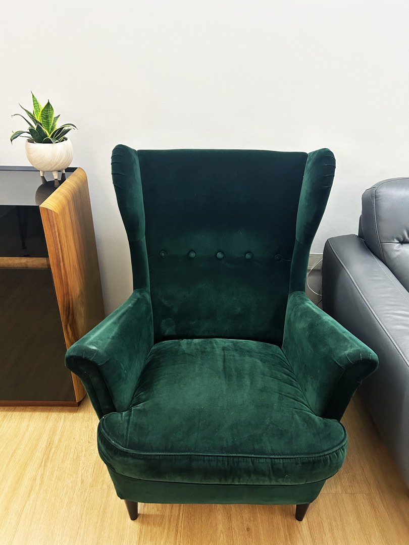 IKEA Strandmon Armchair, Furniture & Home Living, Furniture, Chairs on ...