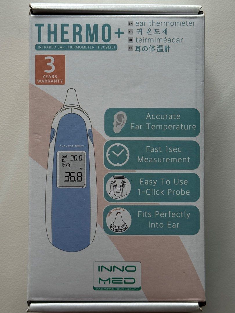 INNOMED Infrared Ear Thermometer, Health & Nutrition, Thermometers on ...