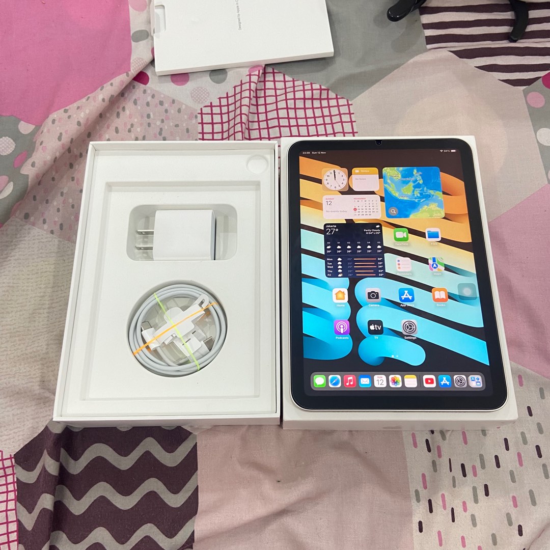 ipad mini 6 starlight 64gb wifi juni 2024, Telepon Seluler & Tablet ...
