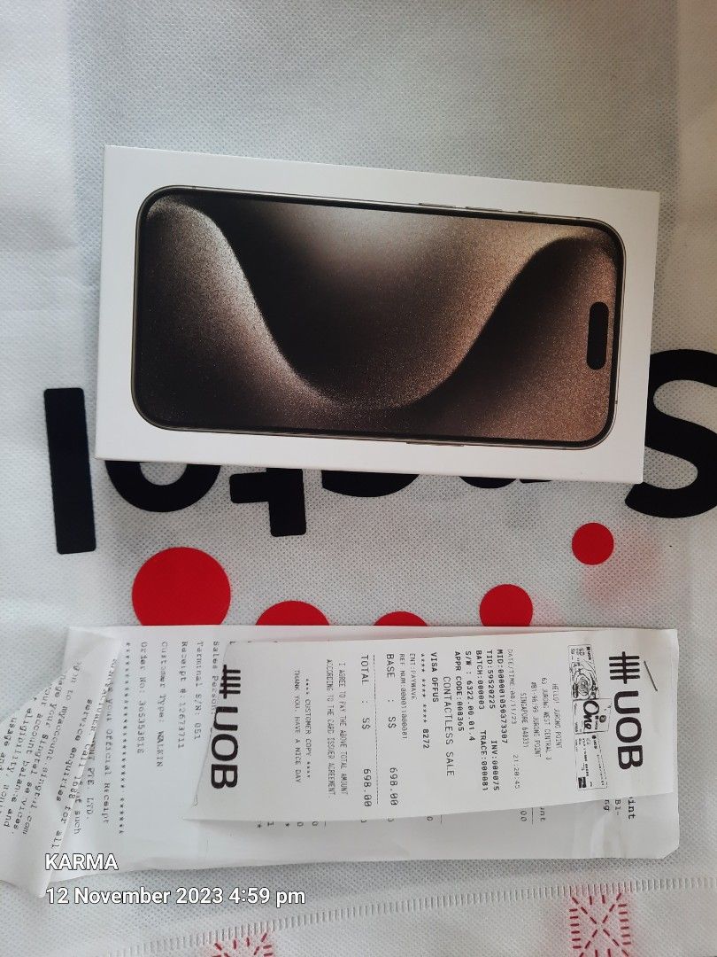 iPhone 15 Pro nature titanium 128gb, Mobile Phones & Gadgets, Mobile ...