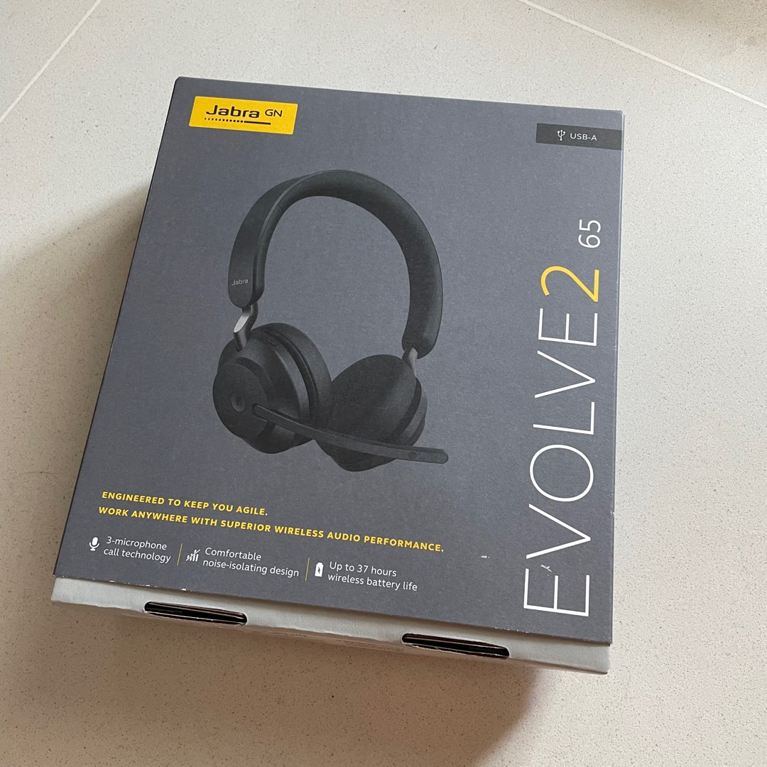 Jabra Evolve2 65 (BNIB), Audio, Headphones & Headsets on Carousell