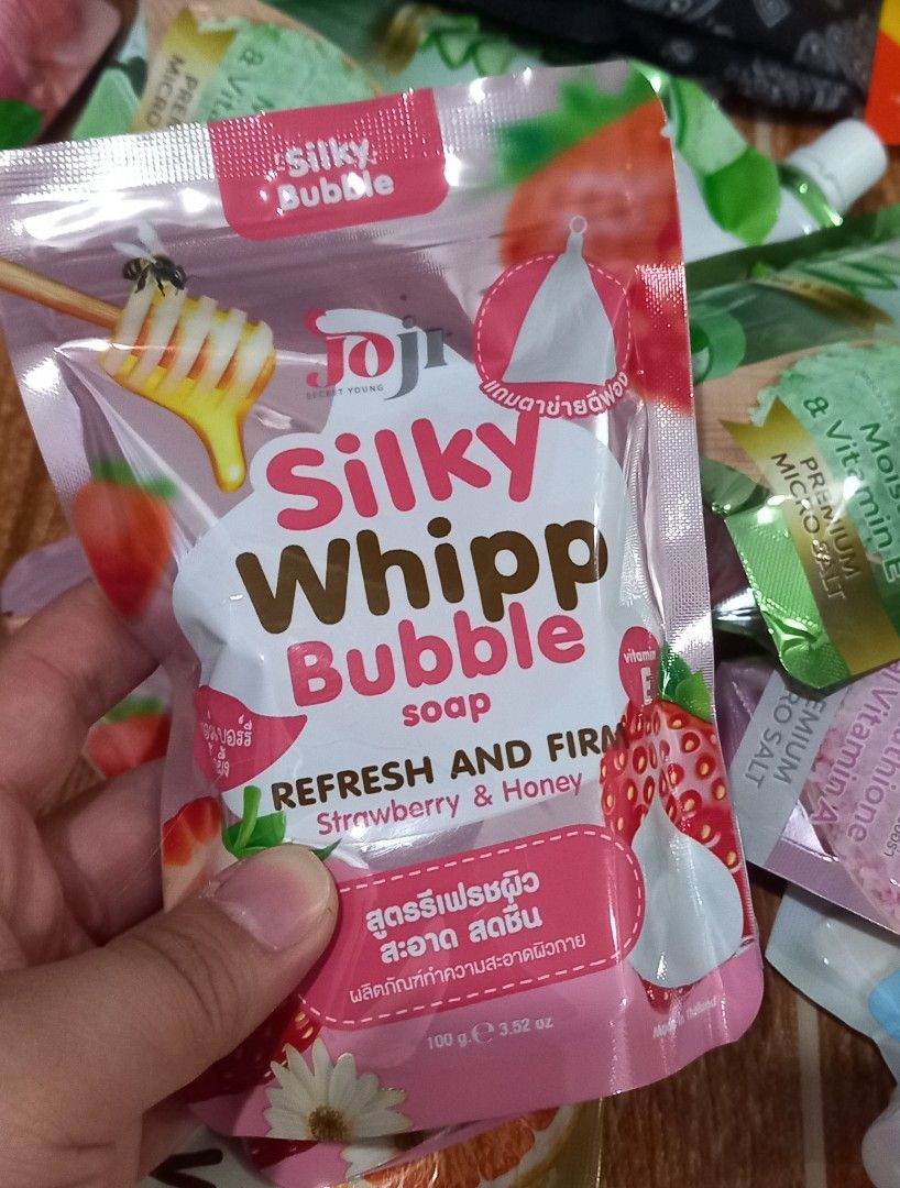 Joji Silky Whipp Bubble Soap Made in Thailand, Beauty & Personal Care ...