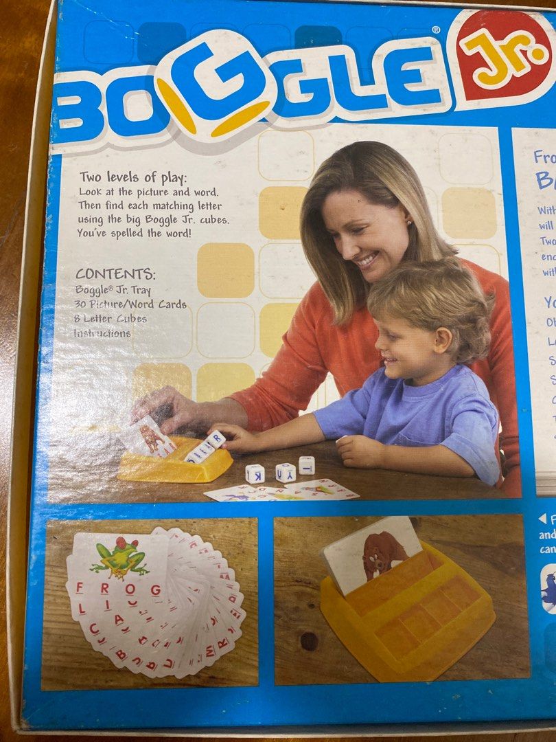 Educational Junior boggle 30 cards and 8 cubes, Babies & Kids, Infant ...