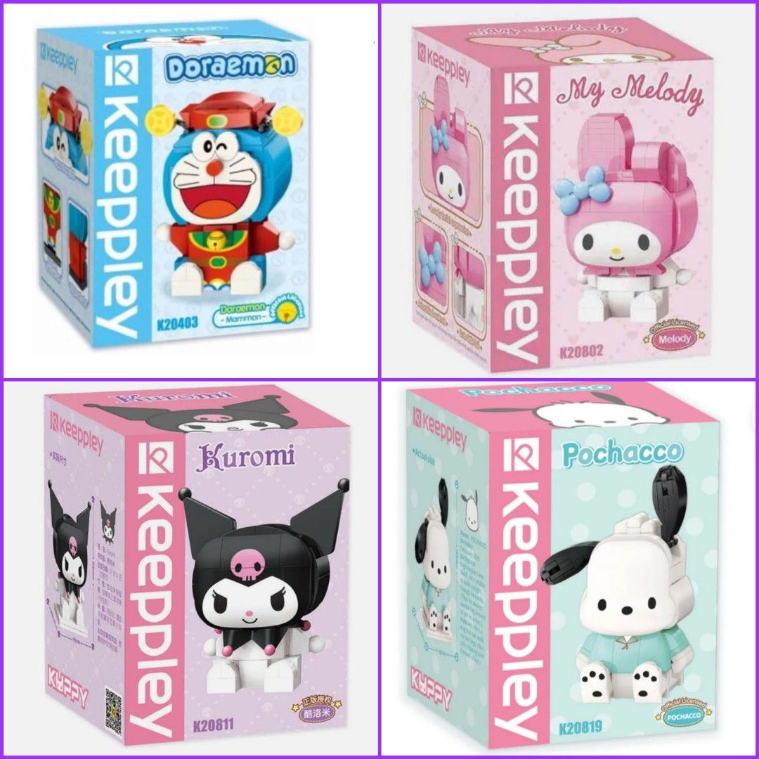 Keepley Sanrio- Melody, Kuromi, Pochacco / Doraemon, Hobbies & Toys ...