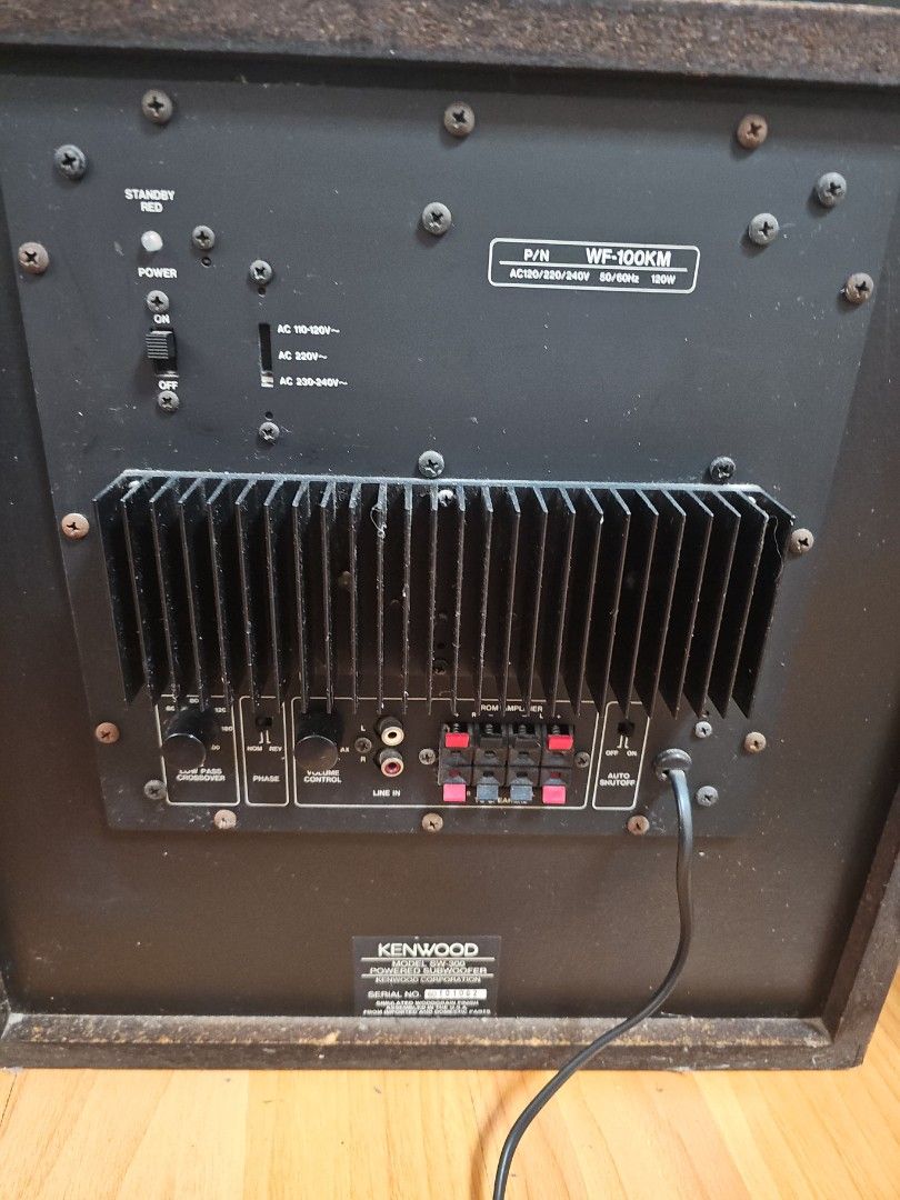 KENWOOD SUBWOOFER, TV & Home Appliances, TV & Entertainment ...