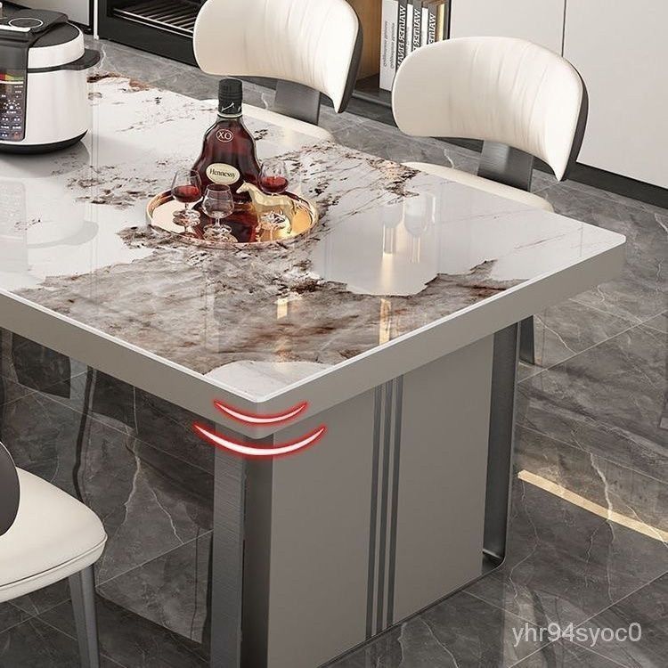 Kitchen Island Dining Table Combination Integrated Retractable Storage ...