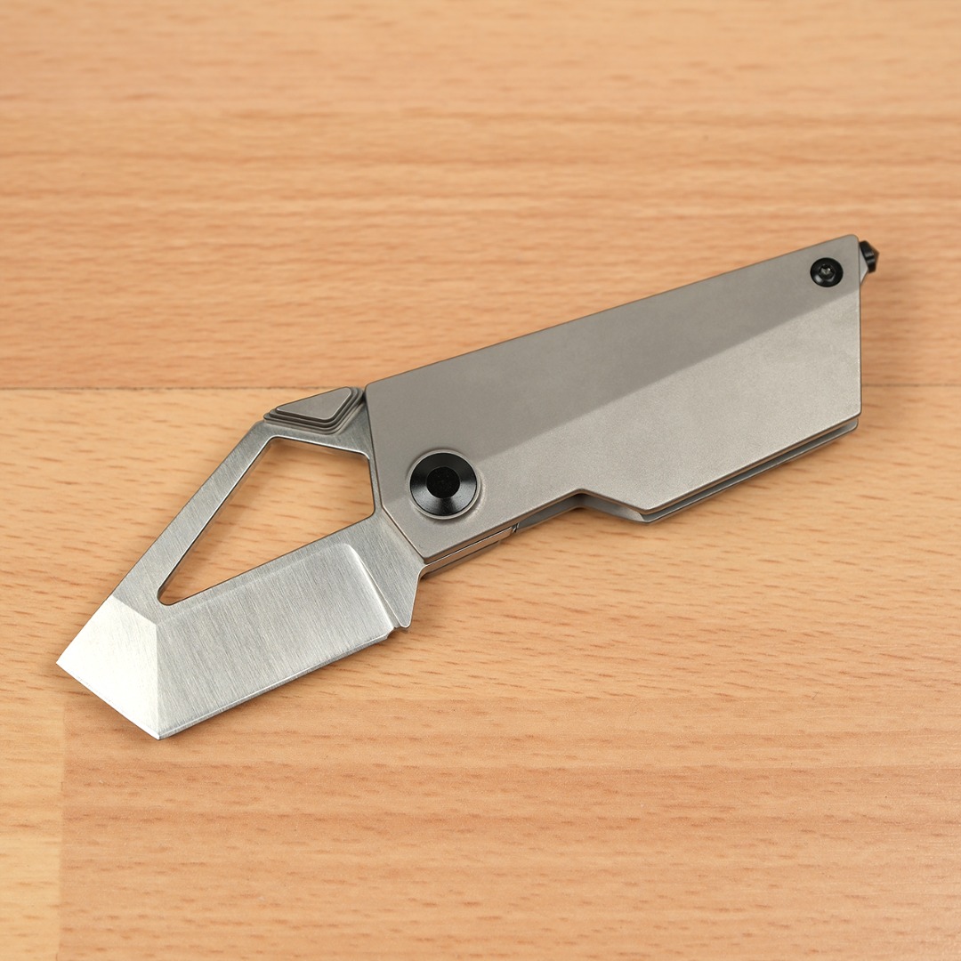 Kizer Cyber Blade Titanium Frame Lock Folding Knife 2563A1 S35VN ...
