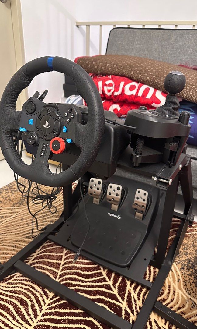 Logitech G29 + Sim Rig Racing, Video Gaming, Gaming Accessories, In ...