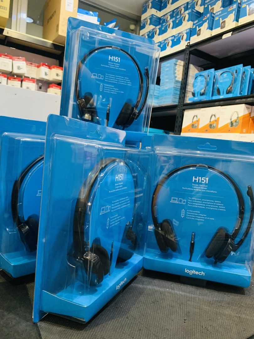 Logitech H151 Stereo Headset Black, Audio, Headphones & Headsets on ...