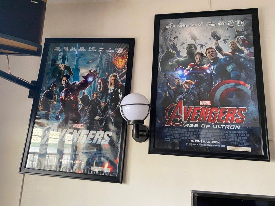 Marvels Avengers ORIGINAL framed movie poster set, Hobbies & Toys ...