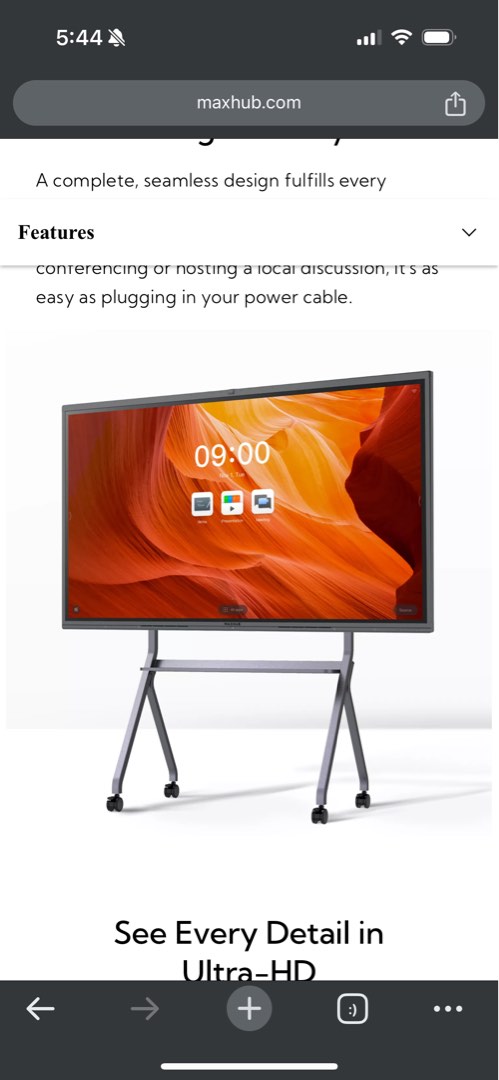 Maxhub classic V6 television interactive board, Computers & Tech ...