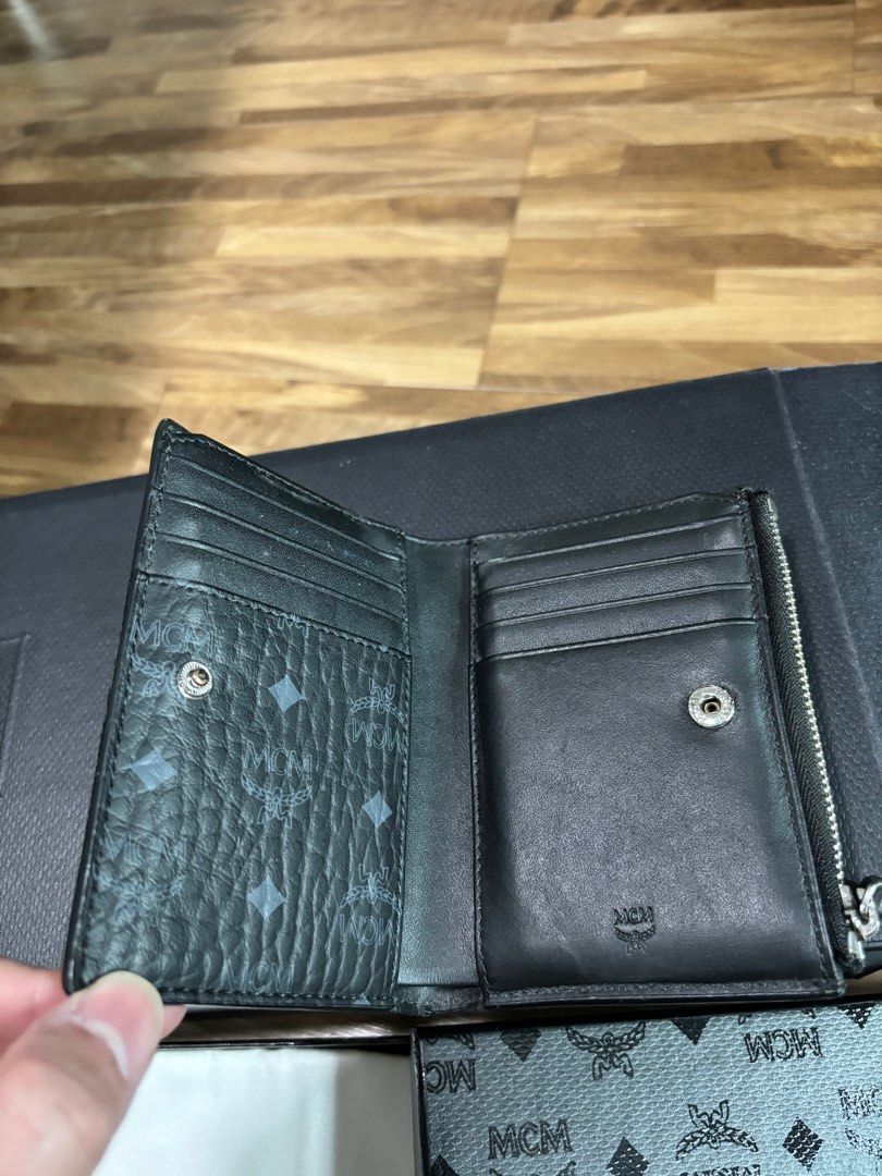 MCM Bifold Zip Card Wallet, Men's Fashion, Watches & Accessories ...