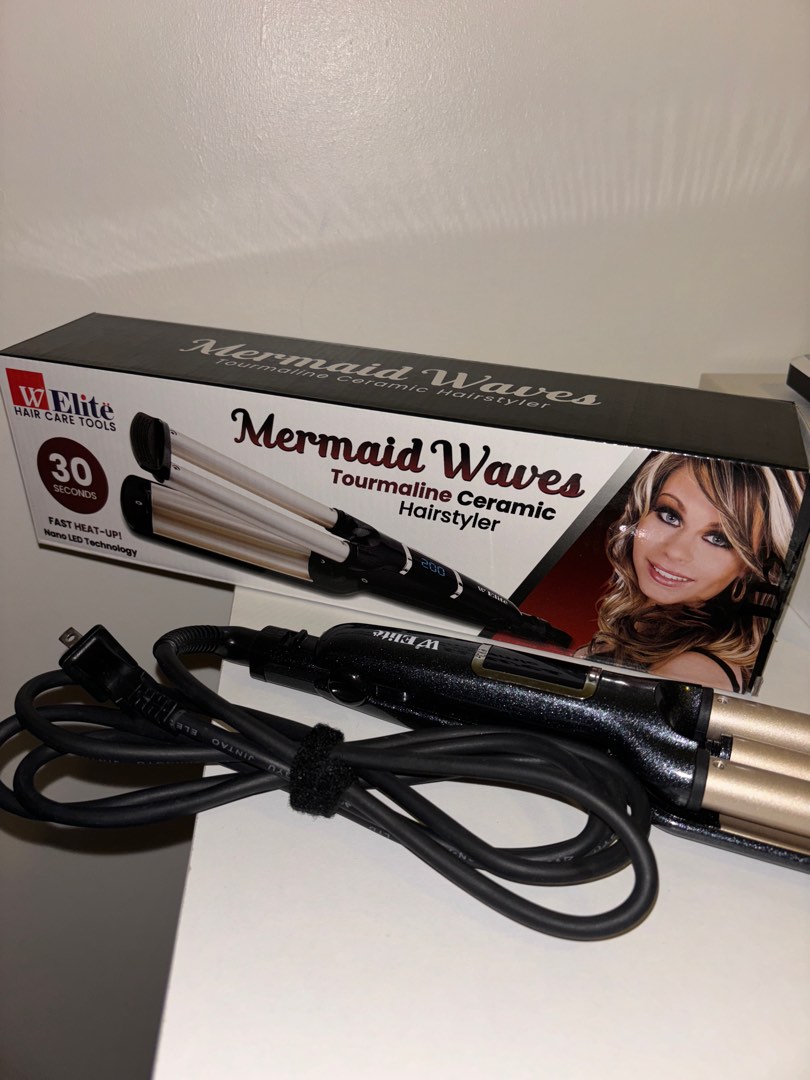 Mermaid Curler (W Elite), Beauty & Personal Care, Hair on Carousell