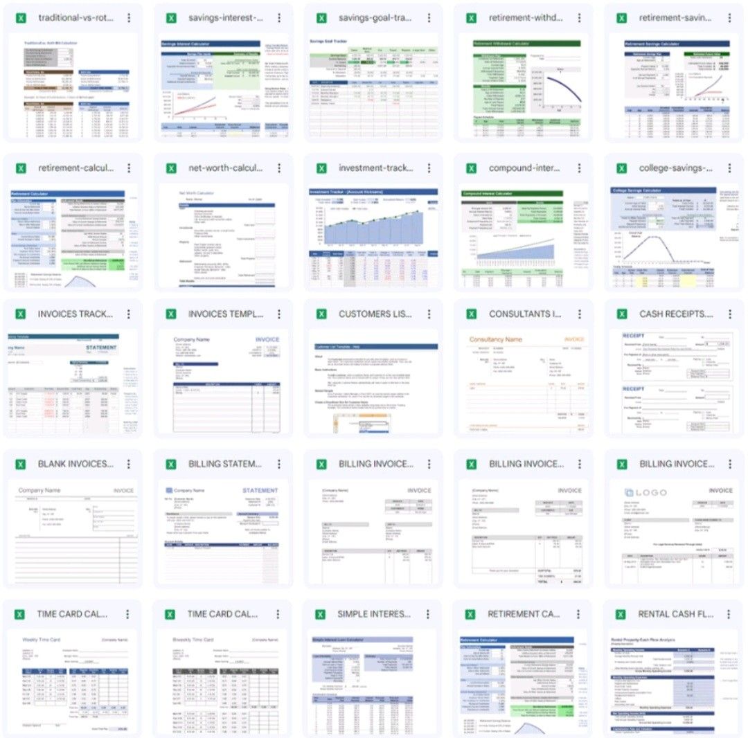 MICROSOFT EXCEL TEMPLATES, Computers & Tech, Parts & Accessories ...