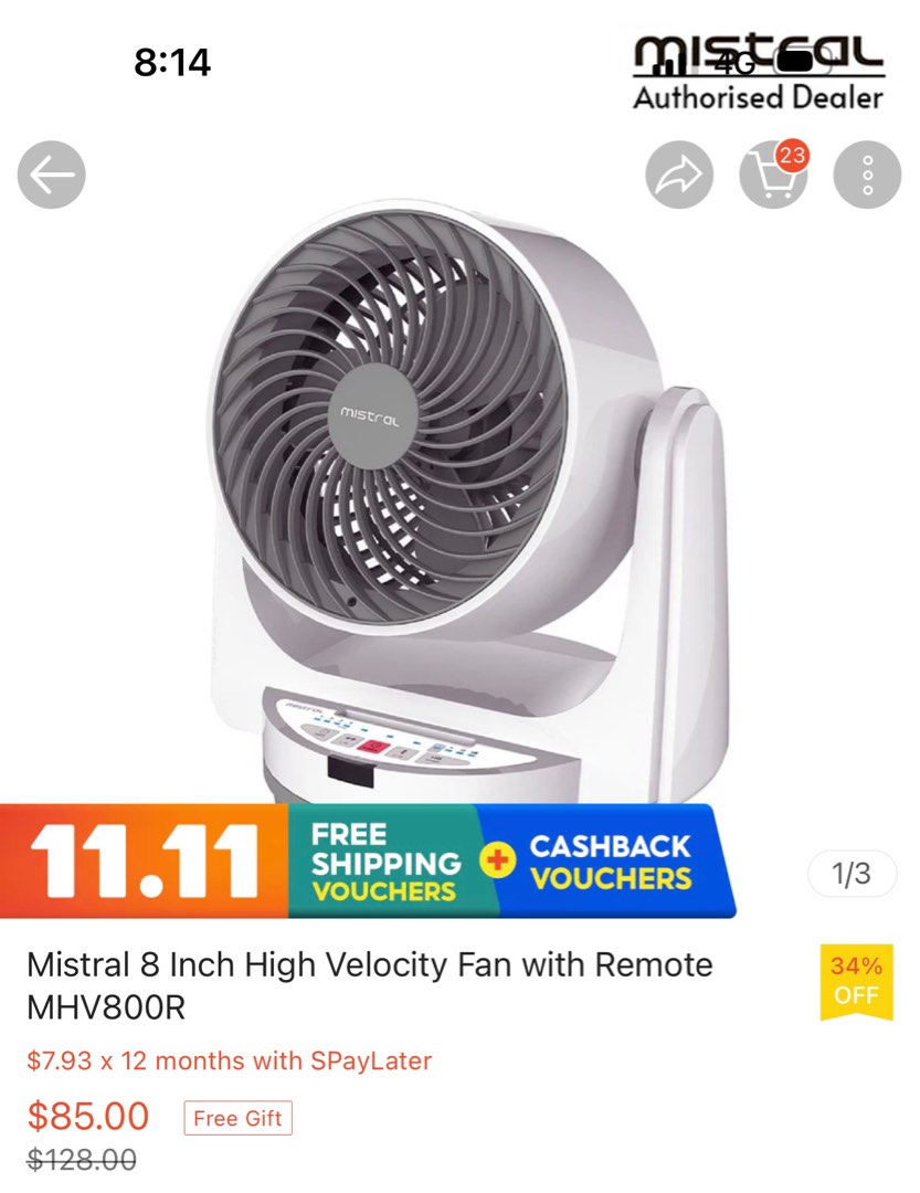 Mistral Fan, Furniture & Home Living, Lighting & Fans, Fans on Carousell