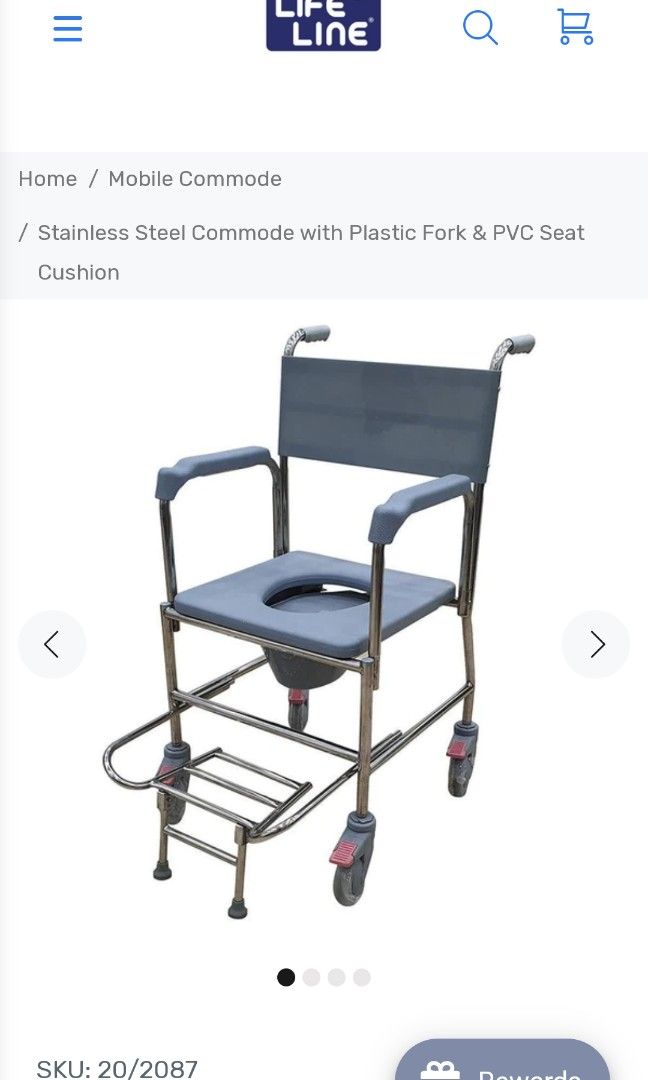 Mobile Commode chair, Health & Nutrition, Assistive & Rehabilatory Aids, Rehabilitative Devices ...