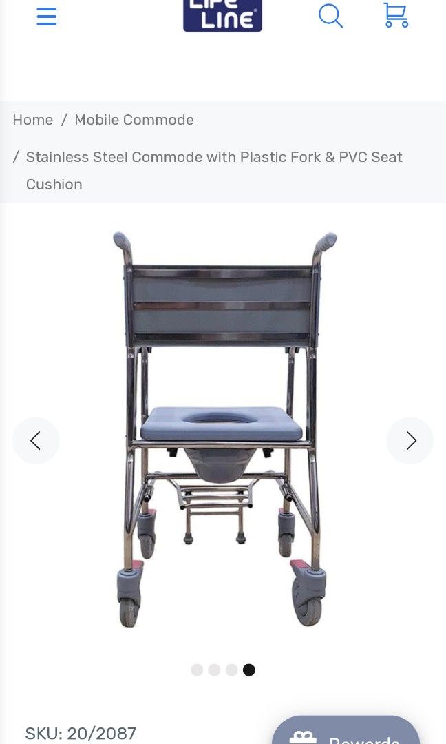Mobile Commode chair, Health & Nutrition, Assistive & Rehabilatory Aids ...