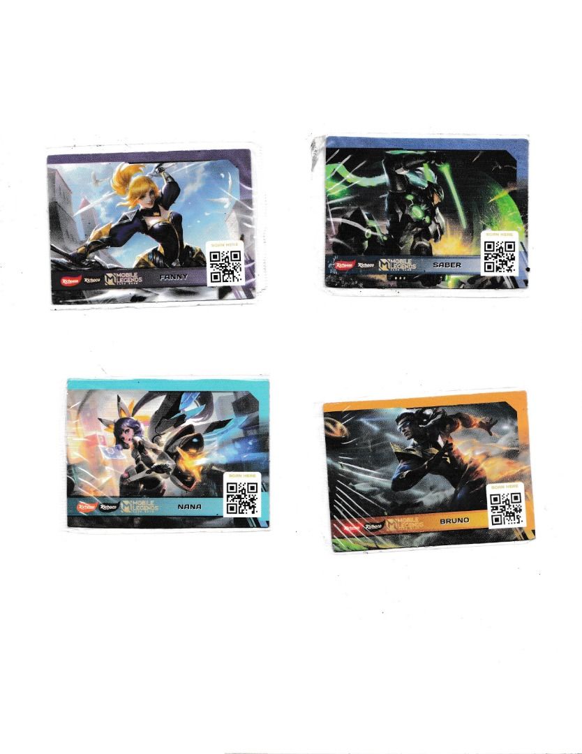 Mobile Legends Collectible Cards 10pcs(redeemed napo lahat)Richoco ...