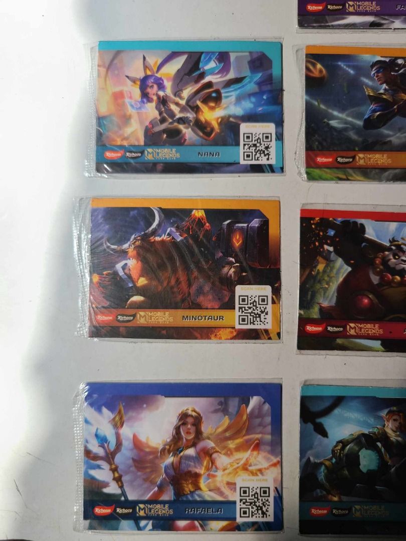 Mobile Legends Collectible Cards 10pcs(redeemed napo lahat)Richoco ...
