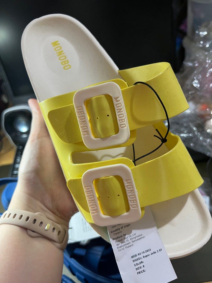 Monobo super jello 2 two toned, Women's Fashion, Footwear, Slippers and ...