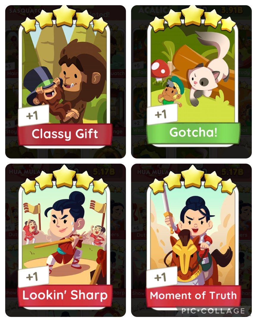 Monopoly Go 5 Star Cards, Video Gaming, Video Games, Others on Carousell