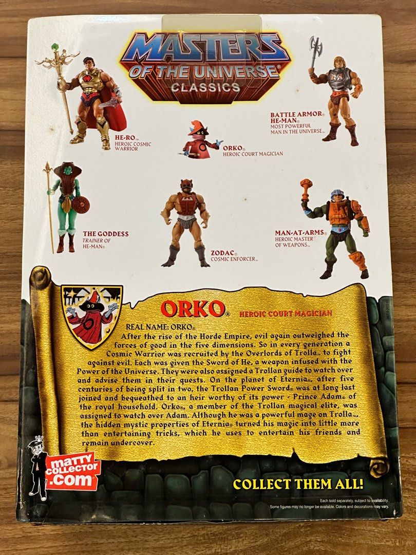 MOTUC SDCC Color Change ORKO w Prince Adam Matty Masters of the ...