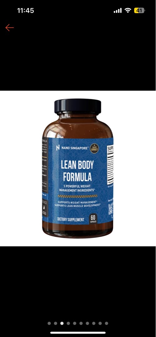 Nano singapore lean body formula, Health & Nutrition, Health Supplements, Vitamins & Supplements ...